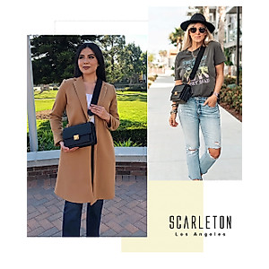 Scarleton Crossbody Bags for Women, Purses for Women, Lightweight Shoulder Bag, Casual Crossbody Bag, H207801 - Black