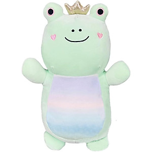 Squishmallows Official Kellytoy 10 Inch Hug Mees Squad Collectible Pillow Animal Pets (Fenra Frog),Various