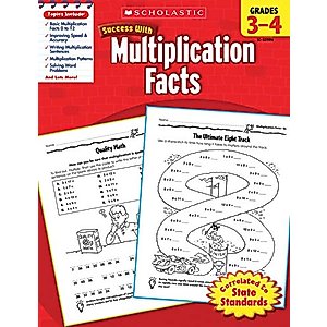 Scholastic Success with Multiplication Facts, Grades 3-4