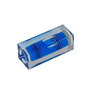 XMLEI high precision mini leveling bubble mini leveling bubble three line flat bead leveler level ruler household level instrument (blue)