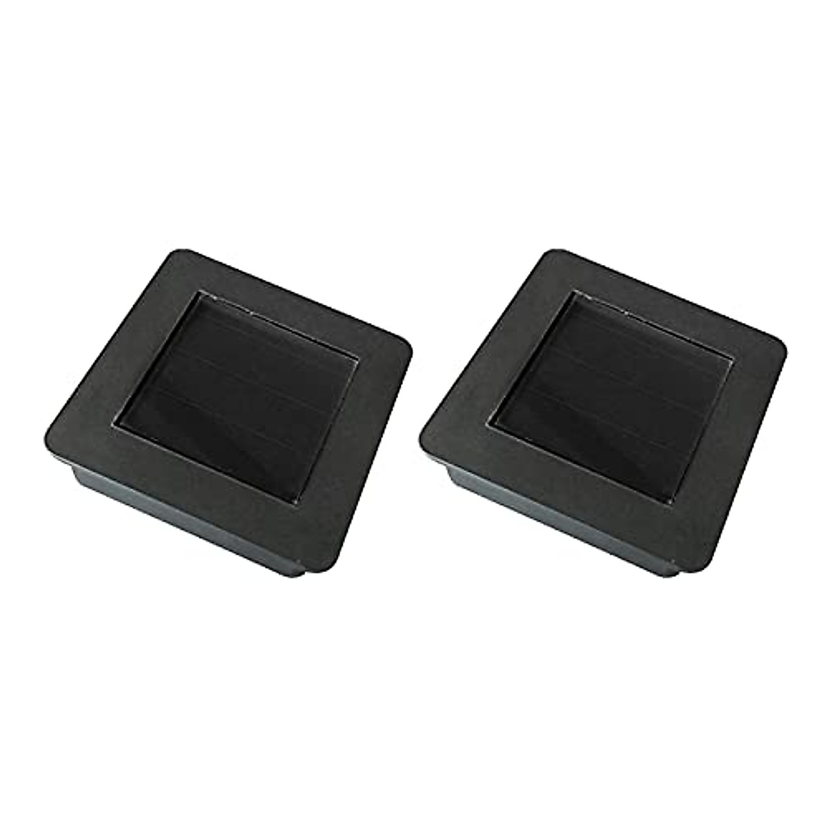 iayokocc Battery Box, Solar Lantern Light Replacement Top for Outdoor Hanging Lanterns, Square Solar Lamp Led Accessories for Garden Patio Walkway Yard(Size:2pcs)