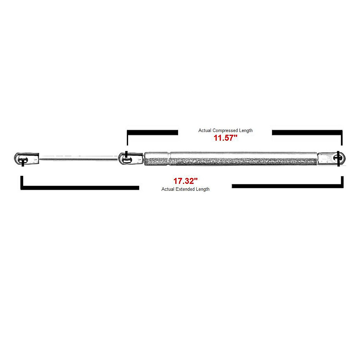 2 Pack Front Hood Lift Supports for 2000 2001 2002 2003 2004 2005 Ford Excursion,1999-2005 Ford F-250 F-350 F-450 F-550 Super Duty 4339 SG304029