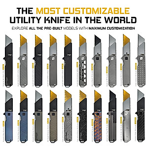 TiRant RAZOR V3 Utility Knife (Jet-Black 6AL-4V Titanium) Elite DUAL-APEX Edition EDC Box Cutter