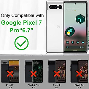 KEZiHOME Google Pixel 7 Pro Case, Google Pixel 7 Pro Wallet Case [RFID Blocking] Genuine Leather with Card Slots Stand Flip Magnetic Closure Cover for Google Pixel 7 Pro 5G (2022) (Black/Brown)