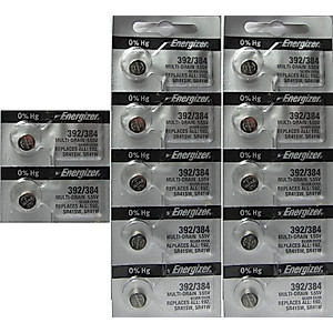 12 Energizer 392/384 Silver Oxide 0% Mercury Batteries