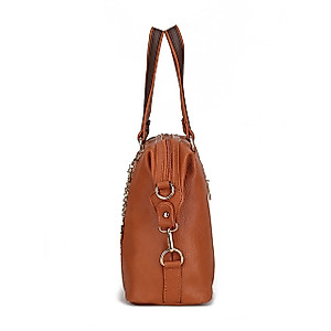 MKF Collection Tote Bag for Womens Top-Handle Satchel & Messenger Purse Beige