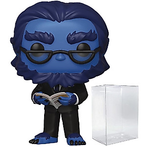 POP Marvel: X-Men 20th Anniversary - Beast Funko Pop! Vinyl Figure (Bundled with Compatible Pop Box Protector Case) Multicolor 3.75 inches