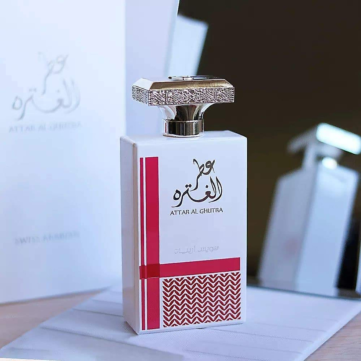 Attar Al Ghutra for Men 100mL | Eau De Parfum Oud for Men with Tuscan Leather/Suede, Sandalwood, Patchouli, Amber and Agarwood | by perfume artisan Swiss Arabian Oudh Perfume | Spray Cologne Fragrance