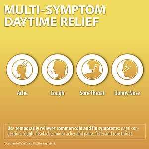 HealthA2Z® Daytime | Cold & Flu Medicine | Powerful Multi-Symptom Daytime(20 Softgels) (Daytime Cold & Flu Medicine (20 Count Pack of 1))
