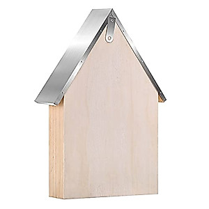 Elipark Wooden Mason Insect Bee Butterfly House,Insect Hotel,an Outdoor Hanging Bamboo Habitat for Bee Butterfly Ladybugs Live,Bee Box,Butterfly Habitat for Garden,9 x 15.7 x 2.5 Inch