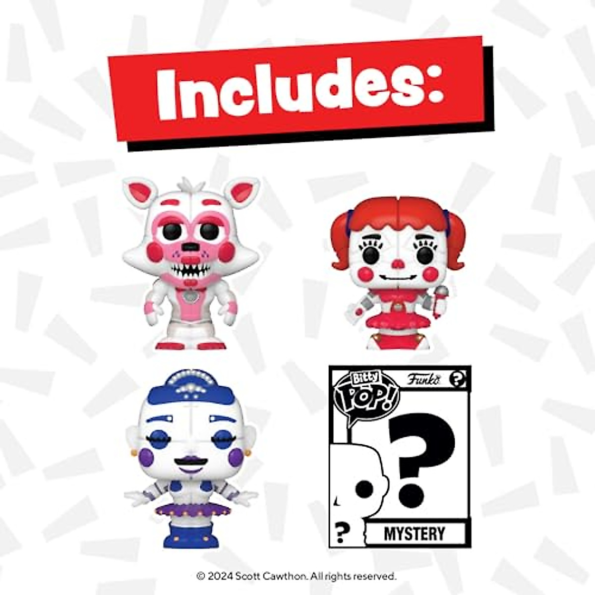 Funko Bitty POP! Five Nights at Freddy's (FNAF)- Ballora and A Surprise Mystery Mini Figure - 0.9 Inch (2.2 Cm) Collectable - Gift Idea - Cake Topper