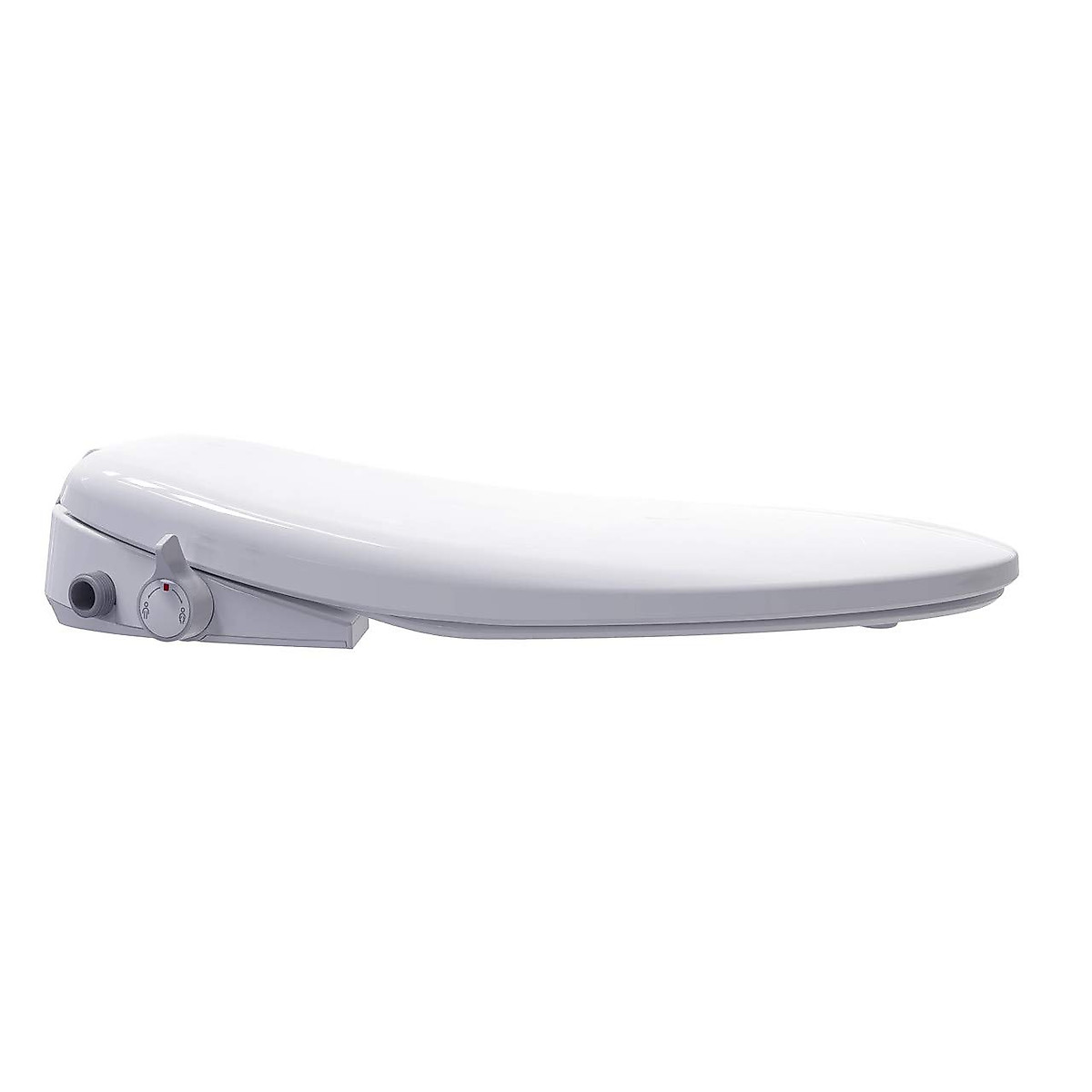 Gele WB002 Elongated Smart Toilet Bidet Seat, Non-electric, Slow Close Seat & Lid, Dual Nozzle, Easy Installation & Clean, Adjustable Spray Pressure, fit most toilets, Kohler, Toto, American Standard