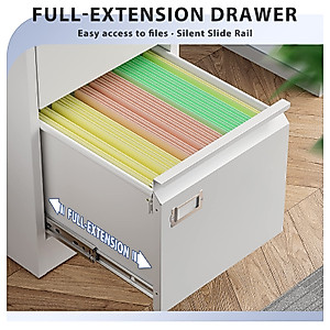 Anxxsu 4 Drawer File Cabinet, Filing Cabinets for Home Office, Metal Vertical File Storage Cabinet with Lock, Locking File Cabinet for A4 Legal/Letter, 15" W x 17.7" D x 50.1" H, Assembly Required