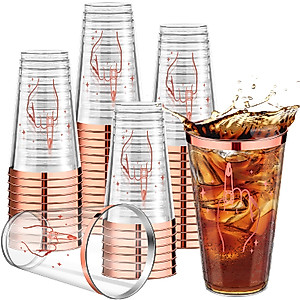 Yaomiao 50 Pcs16 oz Bachelorette Party Cups Ring Finger Reusable Cups Bridal Favors Cups for Bridal Shower Engagement Bridal Shower Favors for Cold Drinking, Events, Parties