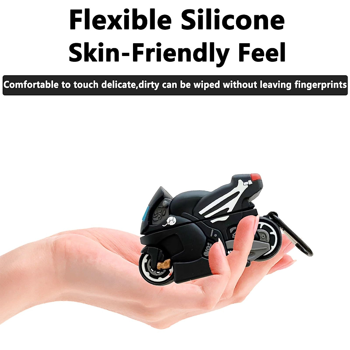 【2 in 1】 SKPY 3D Cartoon Locomotive Silicone Fashion Protective Case Cover Compatible with Sony WF-1000XM4 with Carabiner Cleaning Tools for Boys Girls Womens Mens Teens