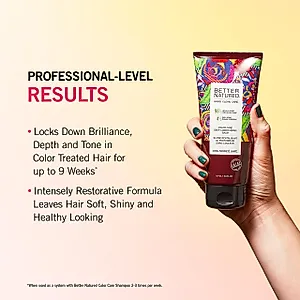 Better Natured Color Care Deep Conditioning Balm for Color Treated Hair with Coconut, Tahitian Palm and White Orchid, 6 Fl Oz