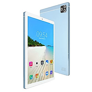 10.1Inch 1080x1920 HD Tablet, MT6592 10 Cores CPU, Front 800w Rear 1300w Cameras, 2.4G 5G WiFi, Capacitive Screen 5 Point Touch, Bluetooth 5.0, 8000mah Rechargeable, 3G Calling Tablet(Blue)