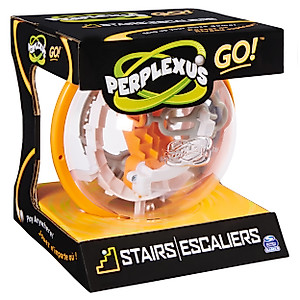 Perplexus GO! Spiral, Compact Challenging Puzzle Maze Skill Game, for Adults and Kids Ages 8 and up (Styles Vary)