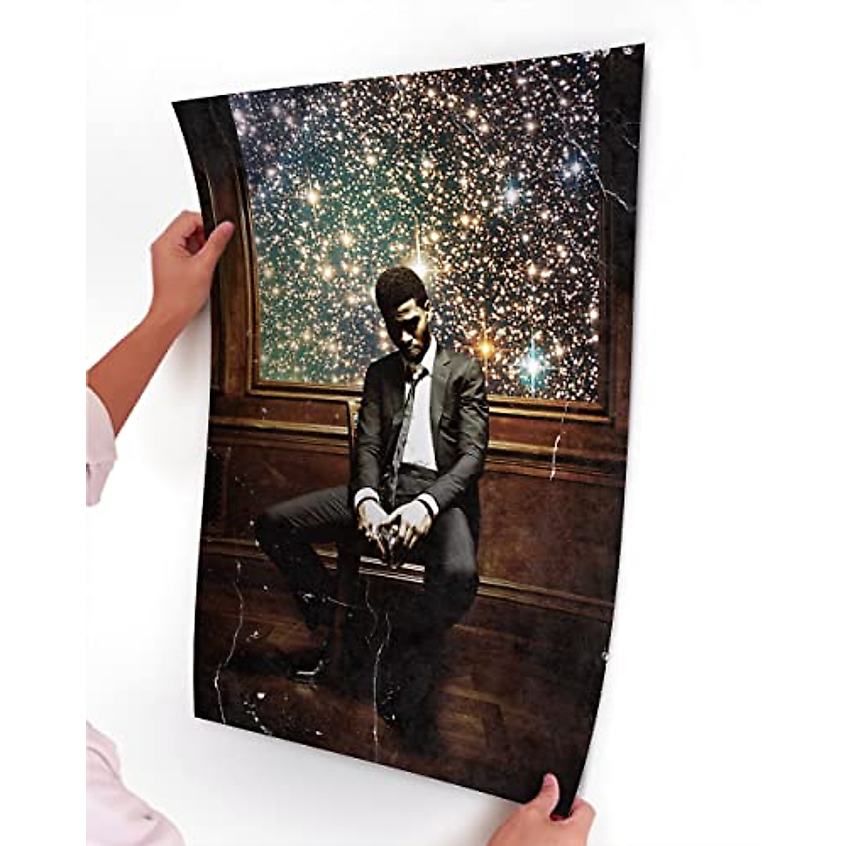 Kid Cudi Man On The Moon II The Legend of Mr. Rager Music Poster 12 x 18 inch Poster Print Frameless Art Gift 30.5 x 46 cm Matte Paper Surface