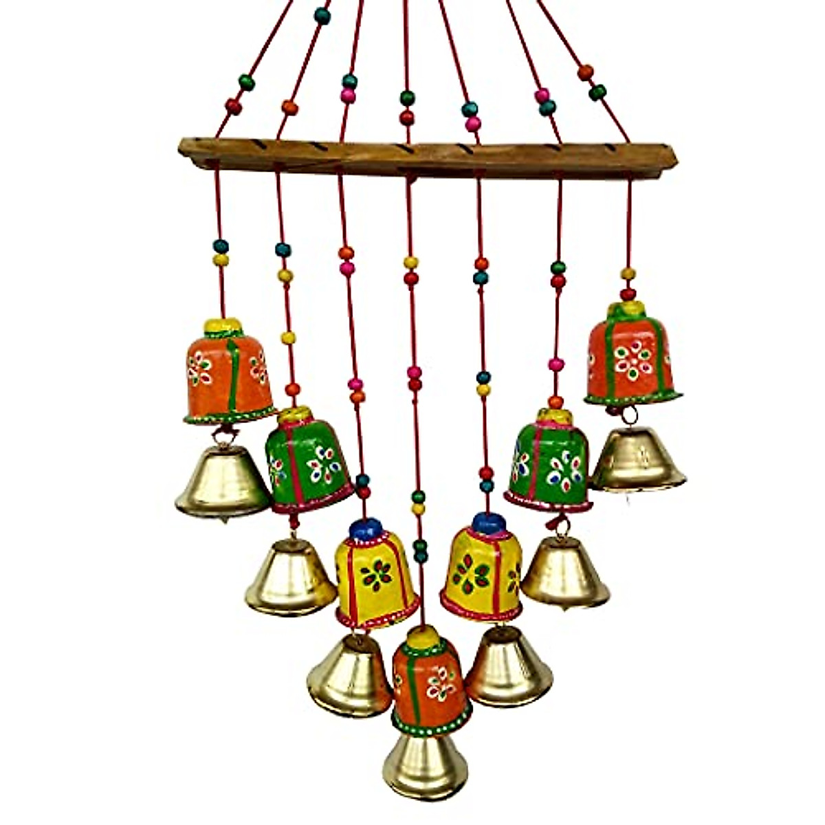FIKIMOS Handmade Home Decoration Hanging Door Ornaments Bells (Theme of Triangle Bell)