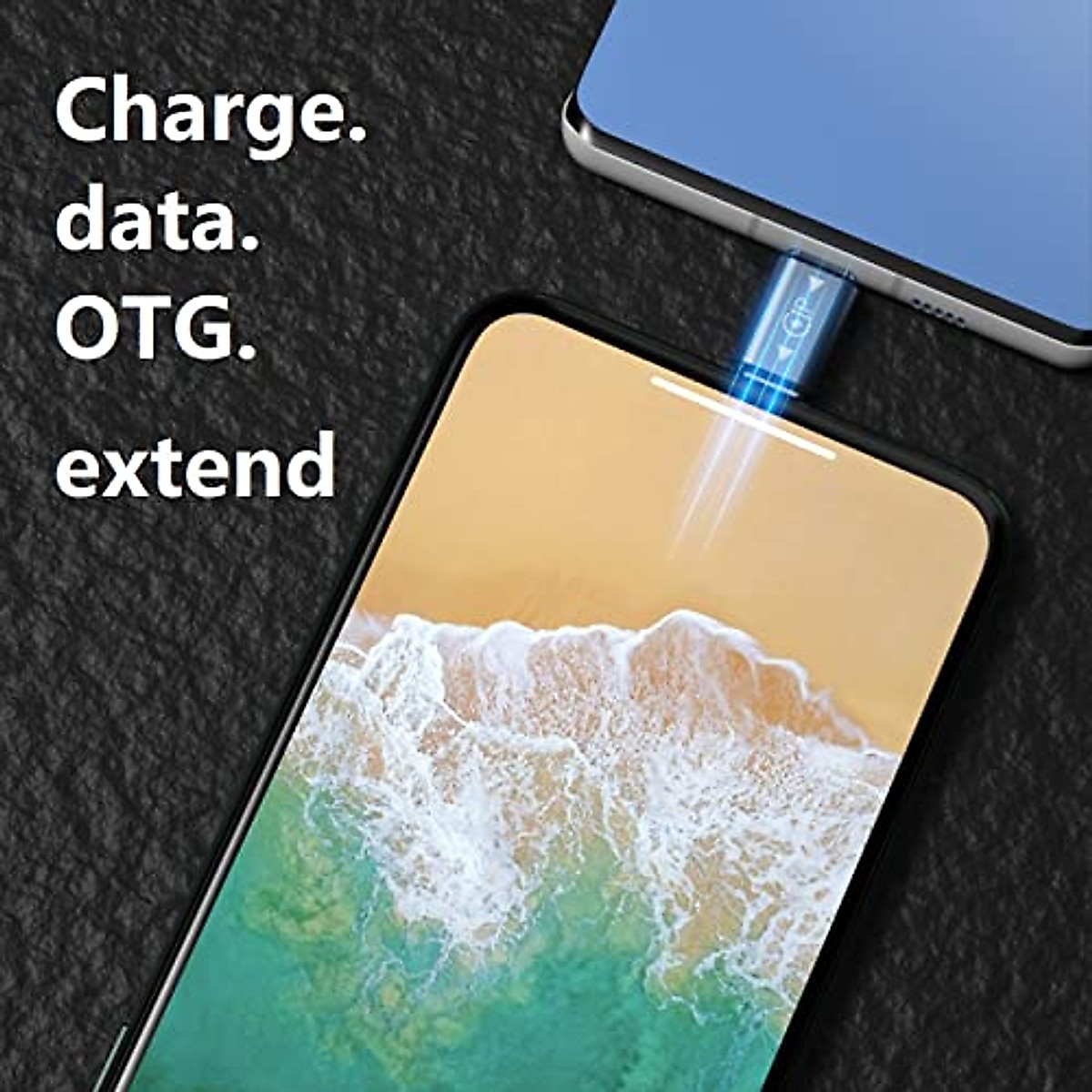 HAOQUOOU USB C Adapter (4 pcs), Supports Charging and Data Transfer Expansion, The Rate is up to 10Gbps, Compatible with Type C Devices Such as Huawei, Samsung, MacBook, etc.…