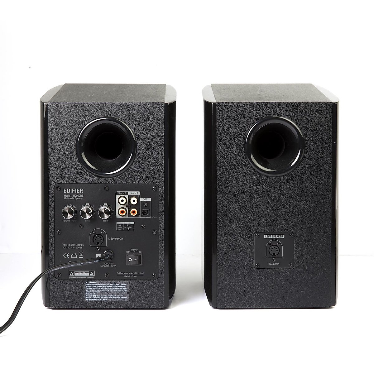 Edifier R2000DB Active Bluetooth Bookshelf Speakers - Optical Input - 2.0 Wireless Near-Field Studio Monitor Speaker - 120 Watts RMS with 5″ Large Woofer – Black