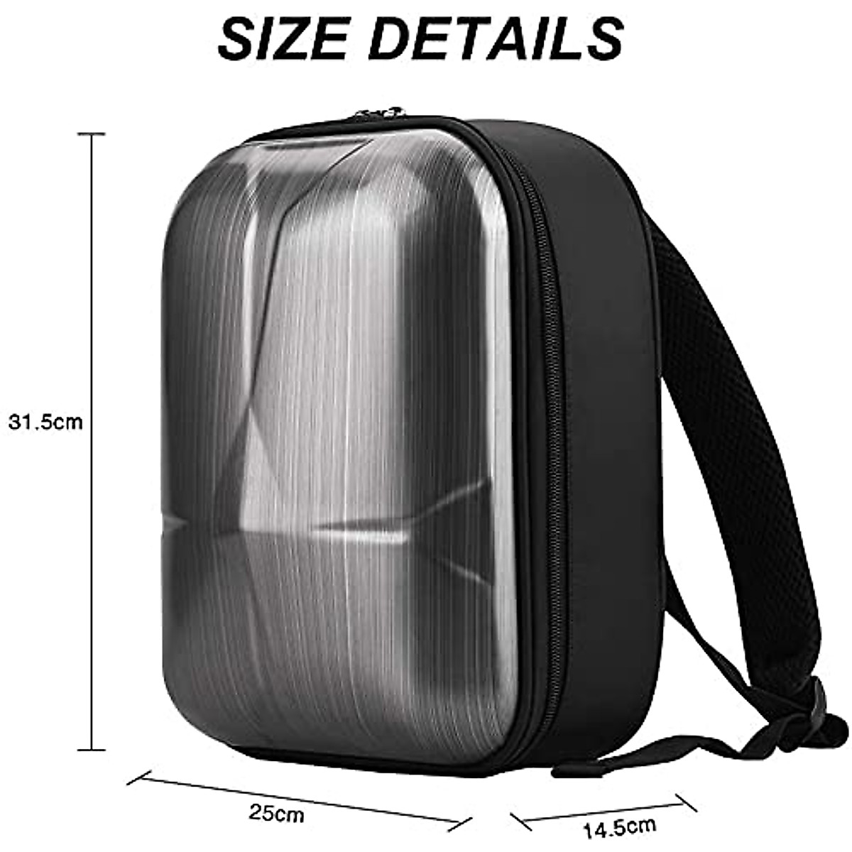 JOYSOG Mavic Mini 2 Bag Case,Hardshell Backpack Waterproof Storage Bag Carrying Case For DJI MINI 2 Drone Controller Accessories