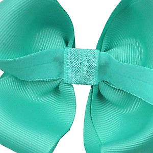 CÉLLOT Baby Girls Headbands Grosgrain Ribbon 4.5" Hair Bows Headband Big Bow Hair Bands for Toddler Pack of 30