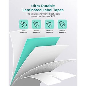 Vixic Label Makers - Label Maker Machine with Tape P3200 Portable Bluetooth Handheld Label Printer for Labeling Home Office Organization Included Multiple Templates for Phone Pad USB Rechargeable