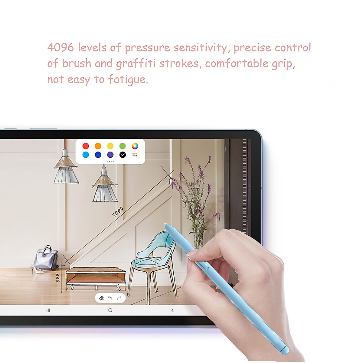 Tab S6 Lite Stylus Pen Replacement for Samsung Galaxy S6 Tab S6 Lite SM-P610N,P615,P610 Stylus S6 Pen with Tips/Nibs(Angora Blue)…