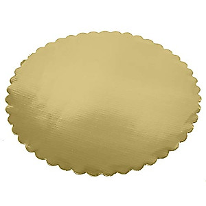 [25pcs] 12" Gold Cakeboard Round,Disposable Cake Circle Base Boards Cake Plate Round Coated Circle Cakeboard Base 12inch,Pack of 25