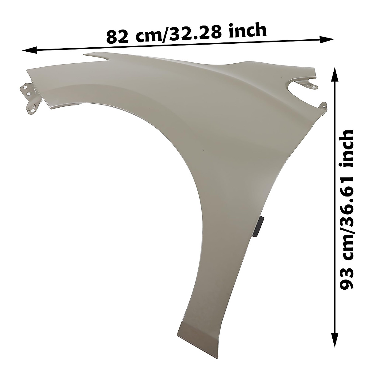 YYCKE Front Fender Compatible With 2016-2019 Chevrolet Cruze Primed Steel Driving side 84259707