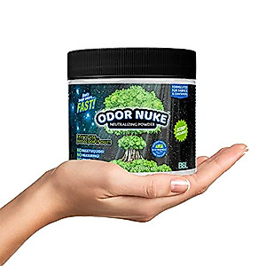 Bedside Commode Deodorizer by ODOR NUKE - Human Urine Odor Neutralizer & Washing Aid For Urinal Containers & Fabrics - Scoop Included (17.6oz) (Powder)