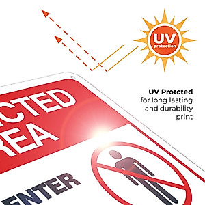 Sigo Signs Authorized Personnel Only Sign, Restricted Area Sign, Do Not Enter, (2 Pack) 10x7 Inches, Rust Free .040 Aluminum, Fade Resistant, Made in USA by Sigo Signs