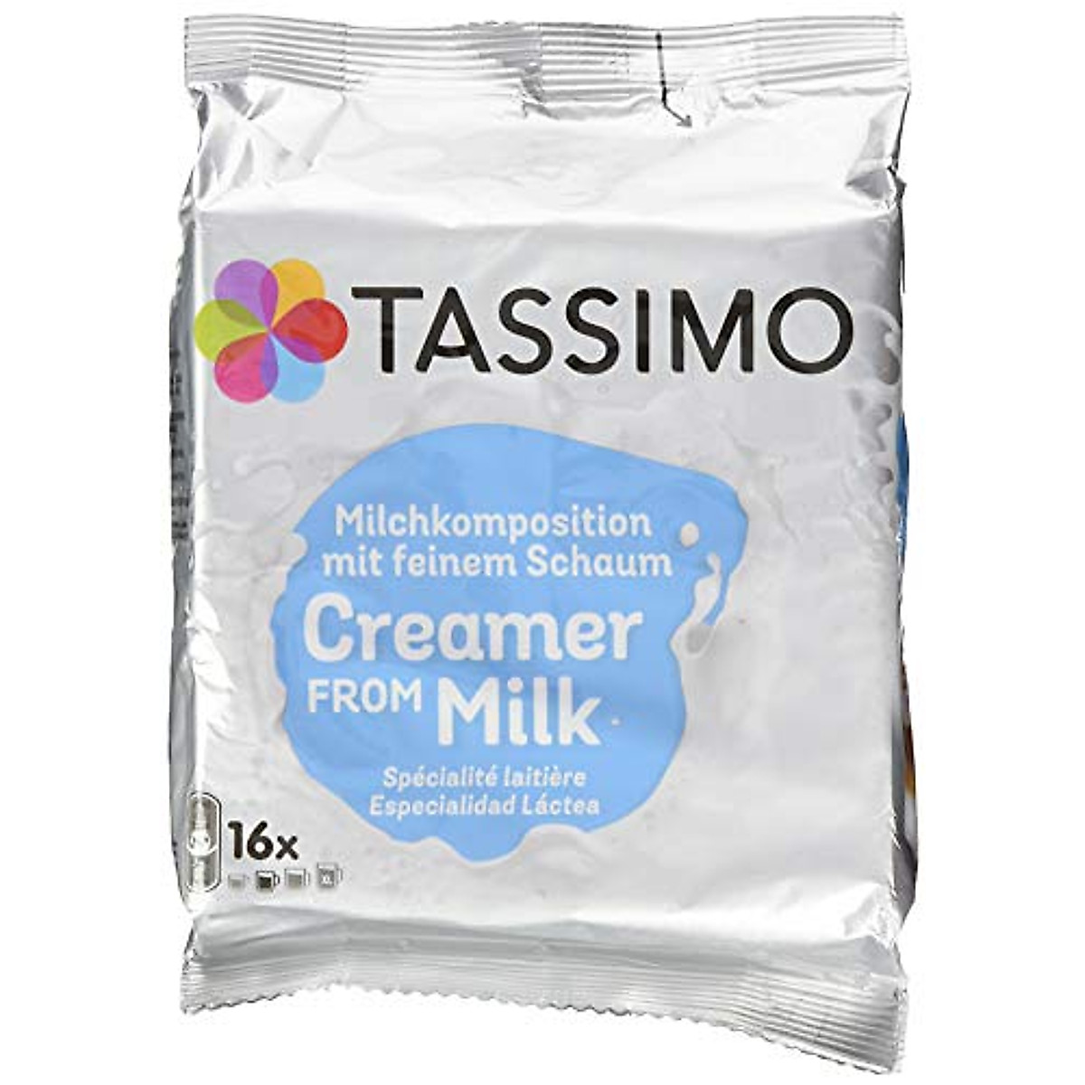 Tassimo Milk Creamer, Pack of 2, 2 x 16 T-Discs (32 T-disc)