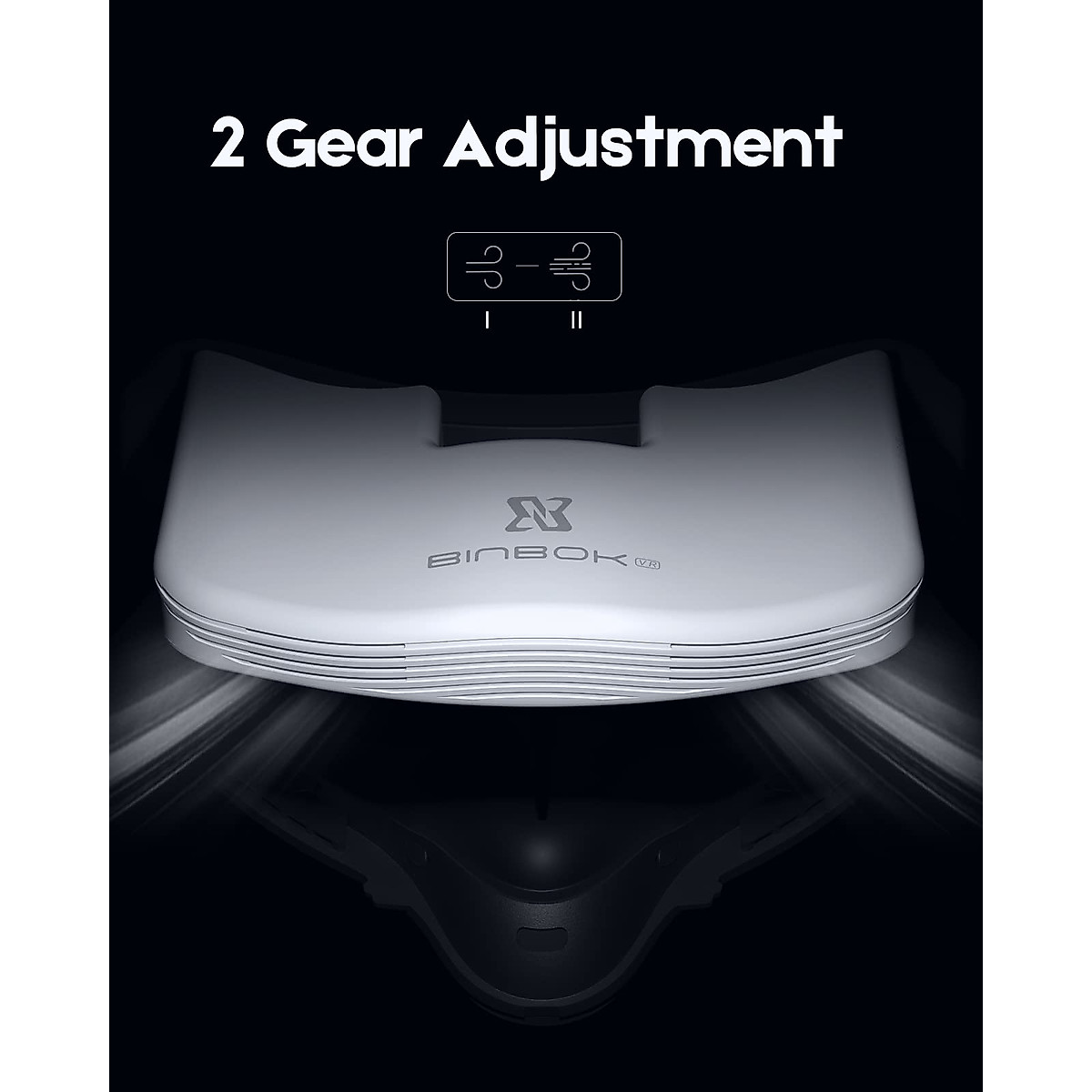 BINBOK VR Fan for Oculus Quest 2, Fitness Facial Interface Foam with Silicone Face Pad, Anti-fogging Cooling Air Circulation, Compatible with VR Accessories