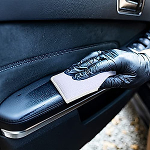 Gandeer 12 Pcs Interior Scrubbing Sponge for Leather Plastic Car Microfiber Kitchen Sponge Household Cleaning Sponges Double Sided Dish Sponge Cleaning Kit, White