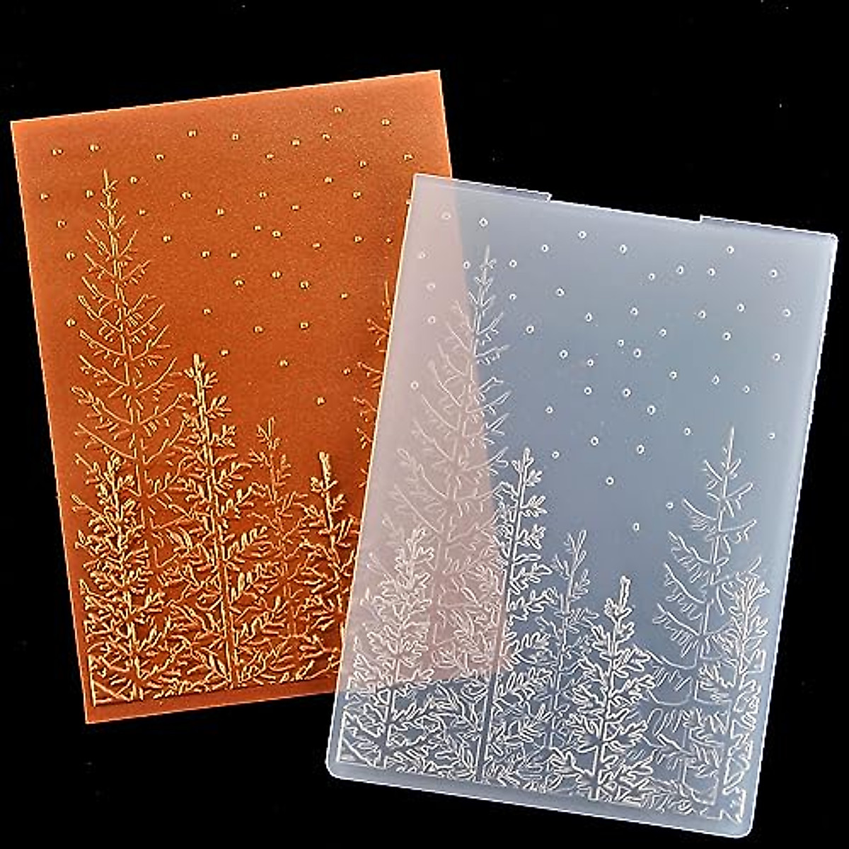 Kwan Crafts 3D Tree Woodland Background Plastic Embossing Folders for Card Making Scrapbooking and Other Paper Crafts 3050933