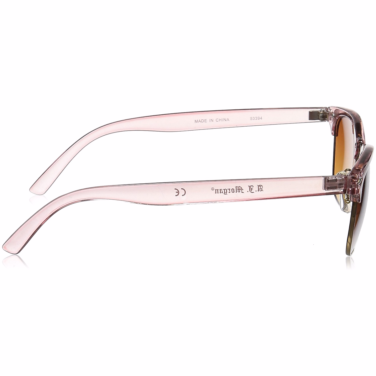 A.J. Morgan Women's Soho Square Sunglasses, Crystal Light Pink, 52 mm