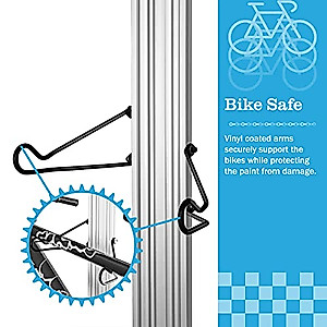 RAD Cycle Aluminum Bike Stand Bicycle Rack Storage or Display Holds Two Bicycles