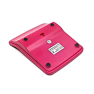 MJWDP 12 Digit Desk Calculator Large Buttons Financial Business Accounting Tool Rose Red Color for Office School