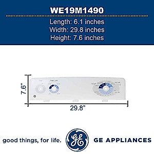 GE WE19M1490 Genuine OEM Control Panel (White) for GE Dryers