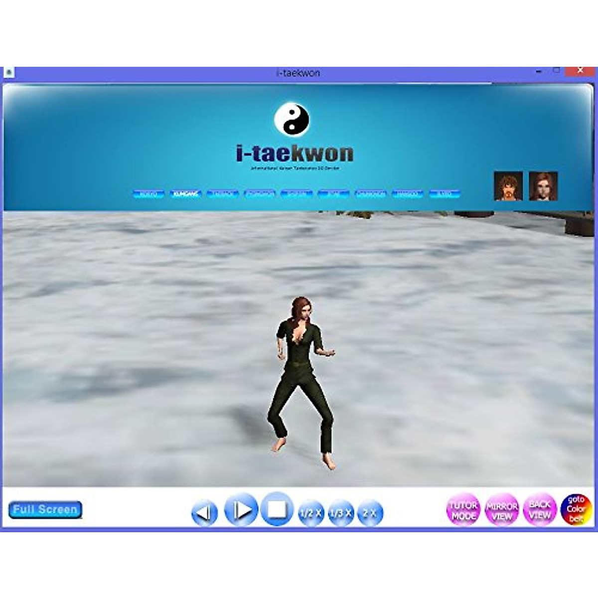 Taekwondo 3D Black Belt Form Kukkiwon Taekwondo Poomsae Tutorial PC Software