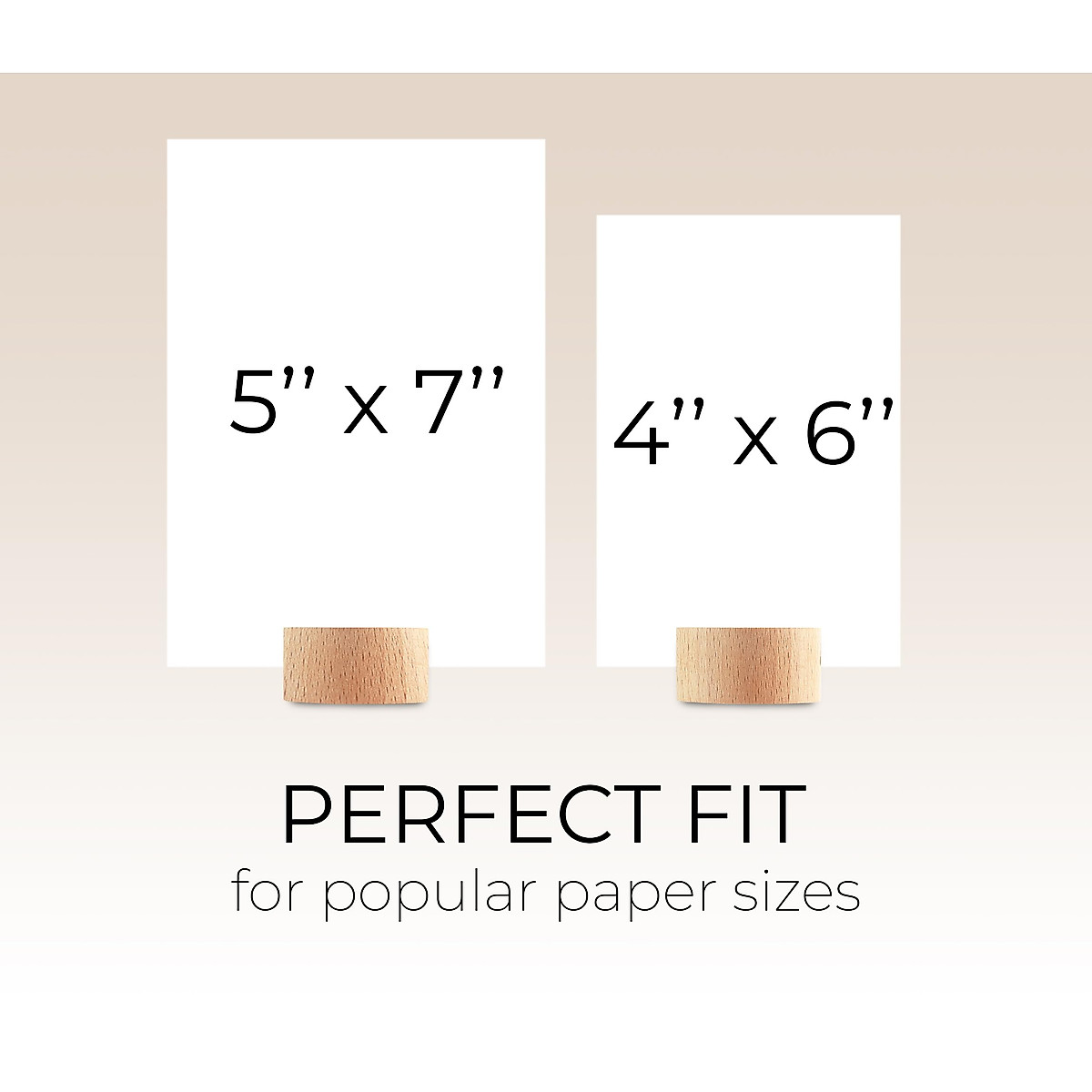 Round Wood Card Holder Set Of 3