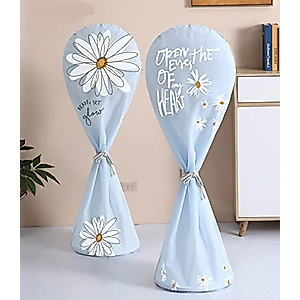 3-piece fan dust cover waterproof and dust-proof fan cover washable vertical circular fan dust cover household floor fan cover protective cover