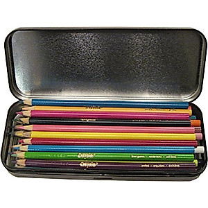 StuffIncase Single Mini Pencil Box, Platinum. Use as Pencil, Makeup, Jewelry, Gift, Candy, Favor or Birthday Gift Box