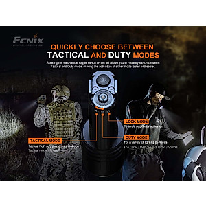 Fenix TK35UE V2.0 (TK35UEV2) 5000 lumens Tactical Flashlight with Batteries and a LumenTac USB Charger Set