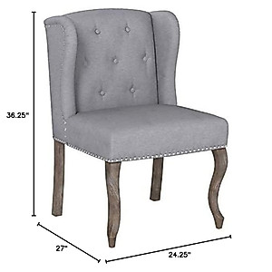 Christopher Knight Home Niclas Accent Chair, Light Grey