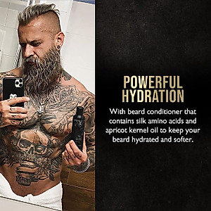 The Beard Struggle - Radiance Beard Wash & Conditioner Bundle - Silver Collection - Pack of 2, Viking Storm - Nourish, Cleanse, Softens, & Strengthens Beard - Beard Wash and Conditioner for Men