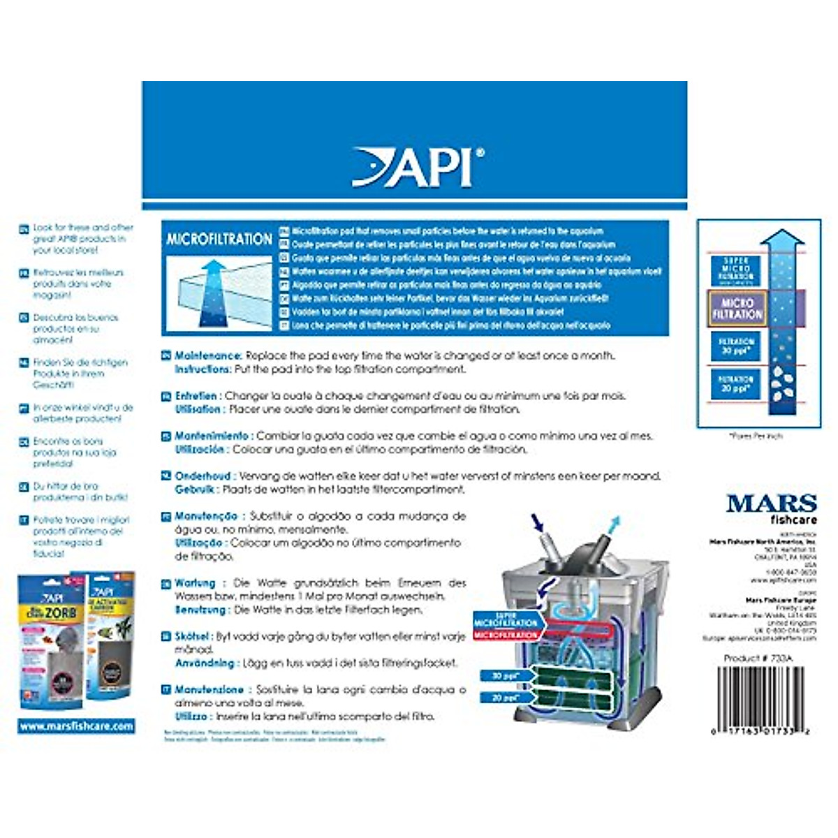 API FILSTAR XP MICROFILTRATION Aquarium Canister Filter Filtration Pads 3-Count, FILSTAR MICRO FILTRATION PADS